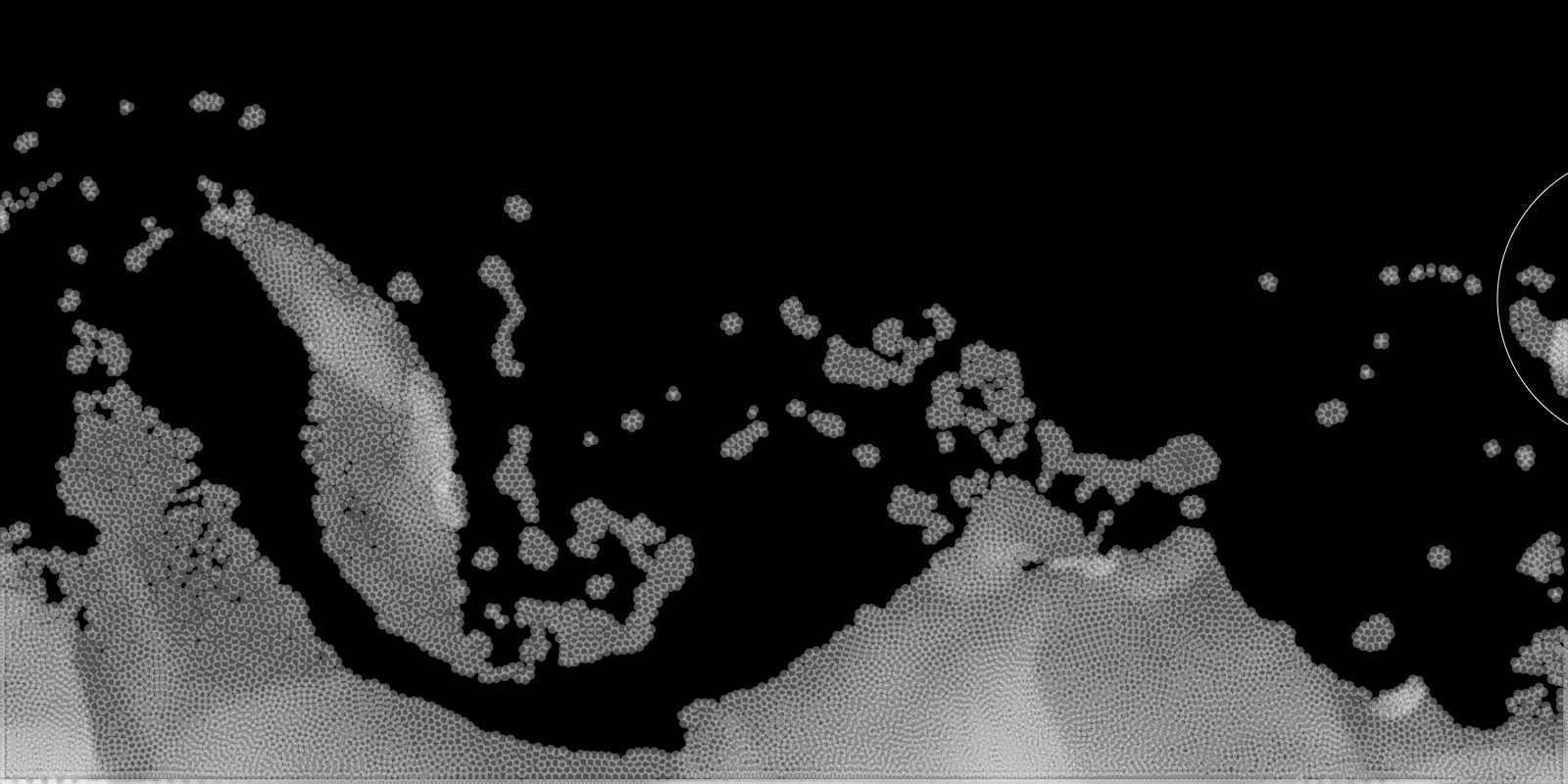 This is a realtime 2D fluid simulation running on the CPU. The ...